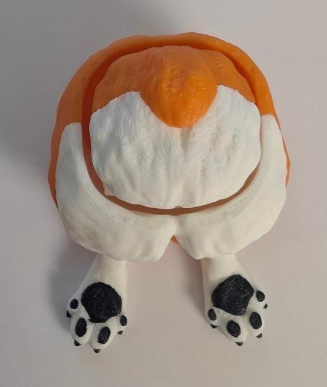 3D Printed Corgi Butt-ton Fidget Clicker, Orange/white, Toy - Etsy