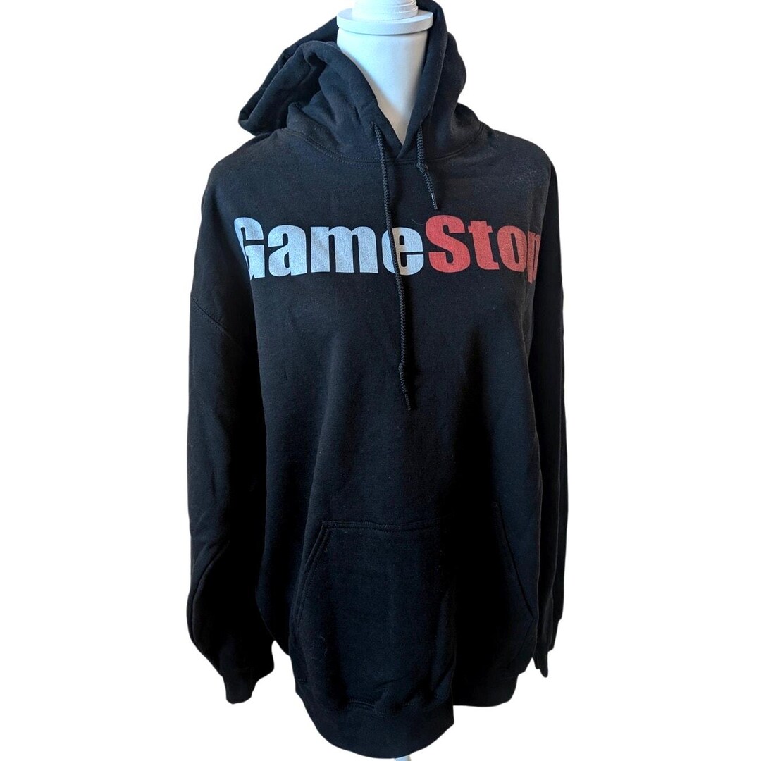 Gamestop Black Hoodie Sweatshirt Logo Size Large NWOT Gamer Nerd - Etsy