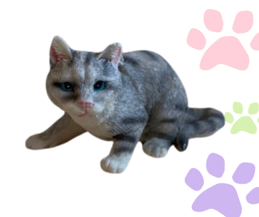 Little Cat Figurine 3.5x6.5cm Statue Statuette Wedding Baptism ...