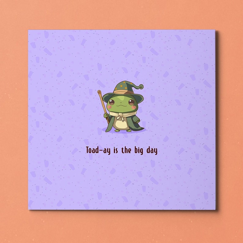 Good Luck Congratulations Greeting Card, Cute Frog, Happy Graduation ...