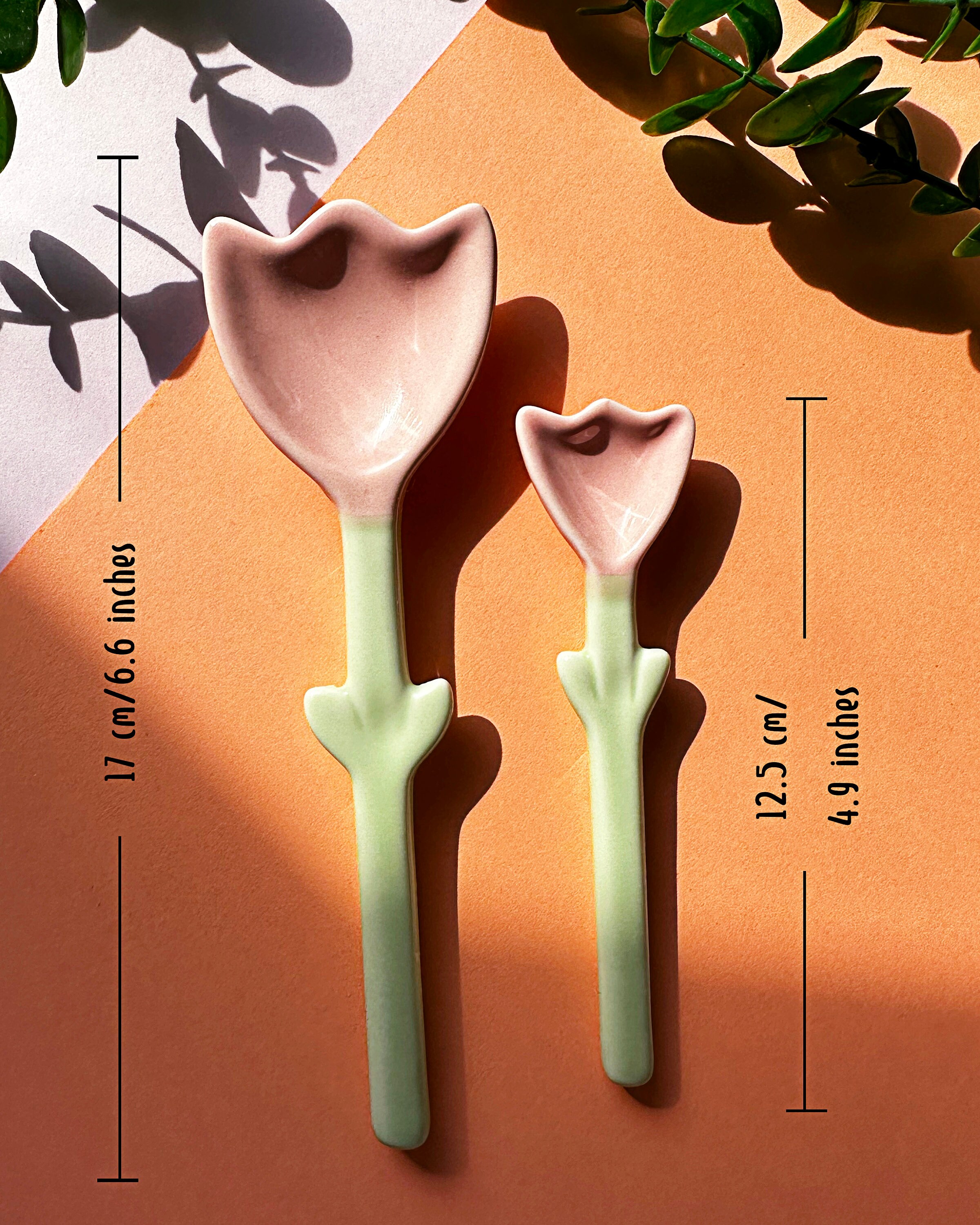 Cottagecore Aesthetic Tea Gift Set, Cute Ceramic Flower Spoons Cat ...