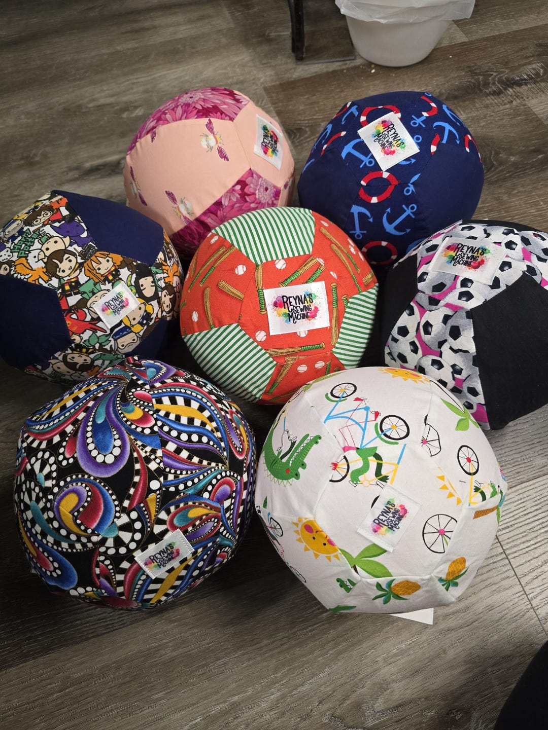 Fabric Balloon Ball Cover Toy - Dinosaurs, Space, Animals, Characters ...