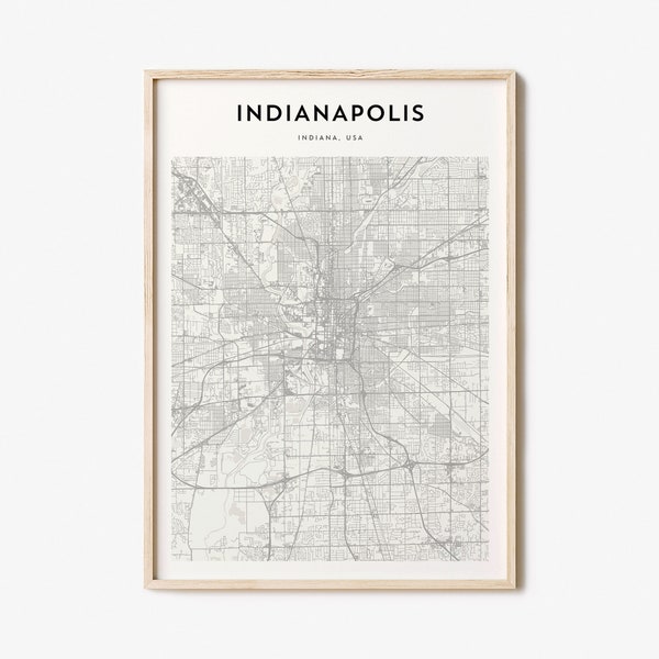Indianapolis Map - Etsy