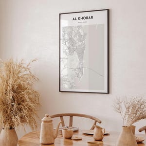 Al Khobar Map Poster, Al Khobar Map Print, Al Khobar Travel Wall Art ...