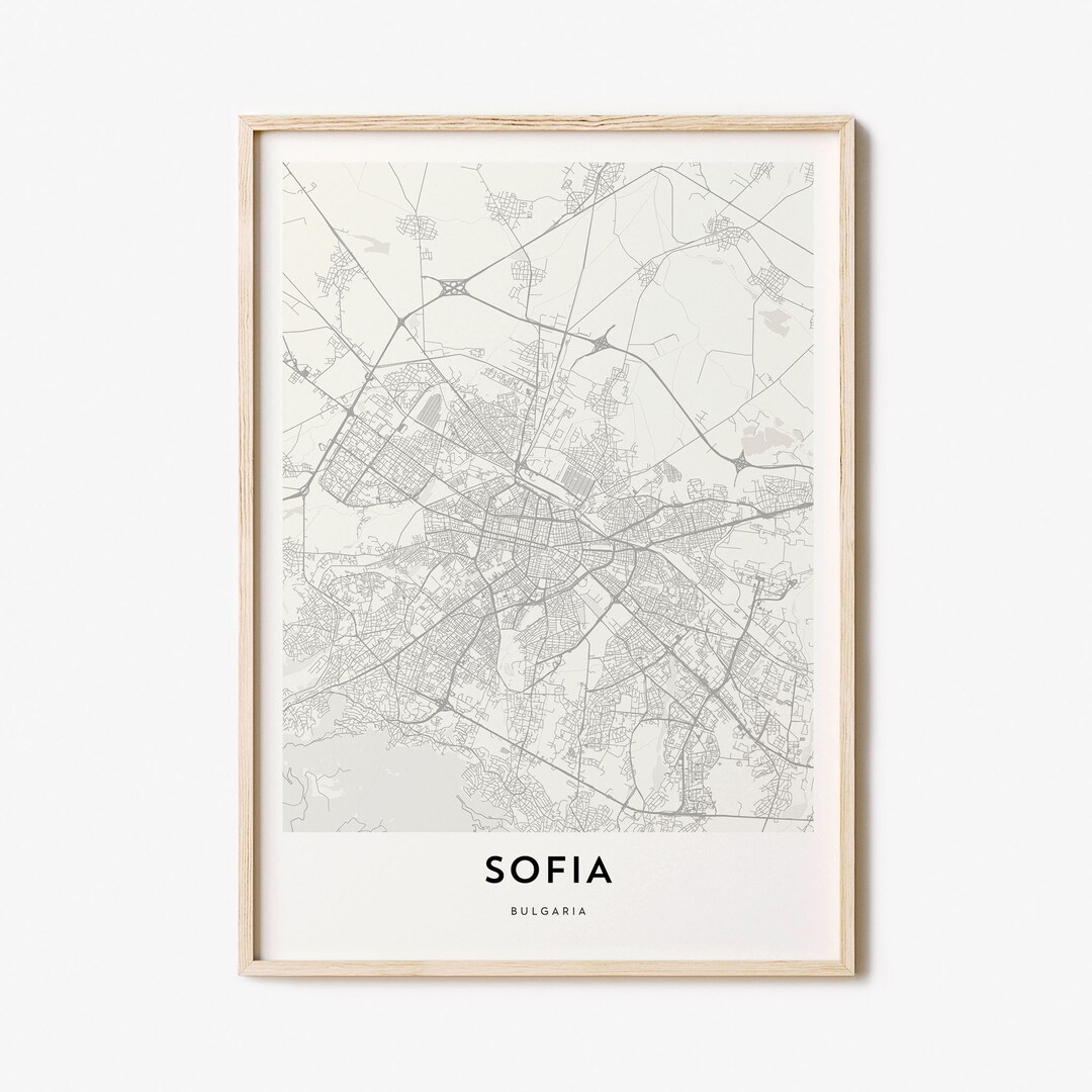 Map of Sofia, Sofia Map Print, Sofia Map Poster, City Map Print, Map ...