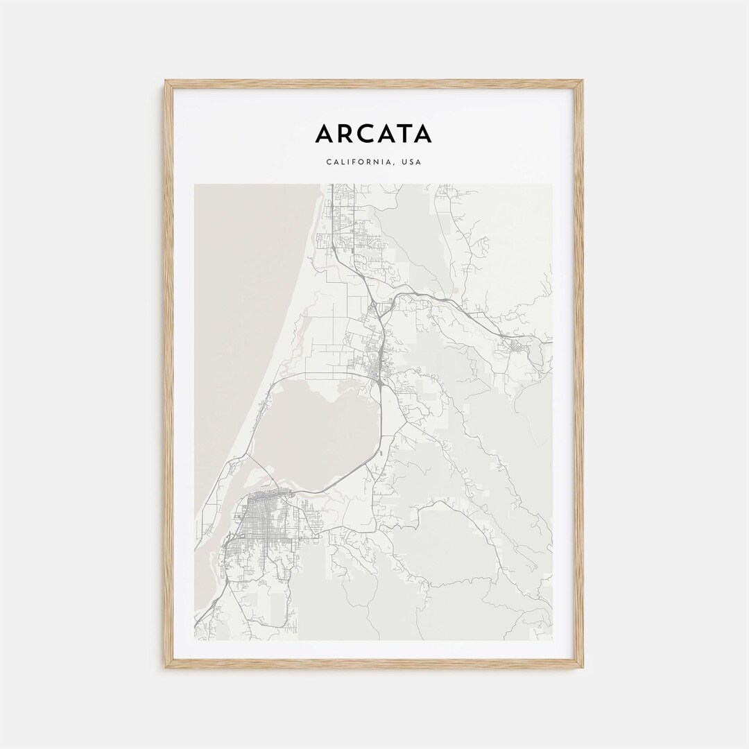 Arcata Map Poster, Arcata Map Print, Arcata Travel Wall Art, Arcata ...