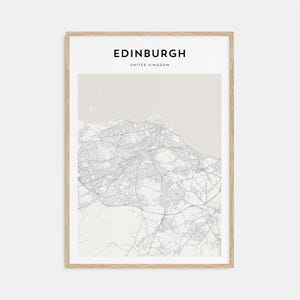 Edinburgh Map Poster, Edinburgh Map Print, Edinburgh Travel Wall Art ...