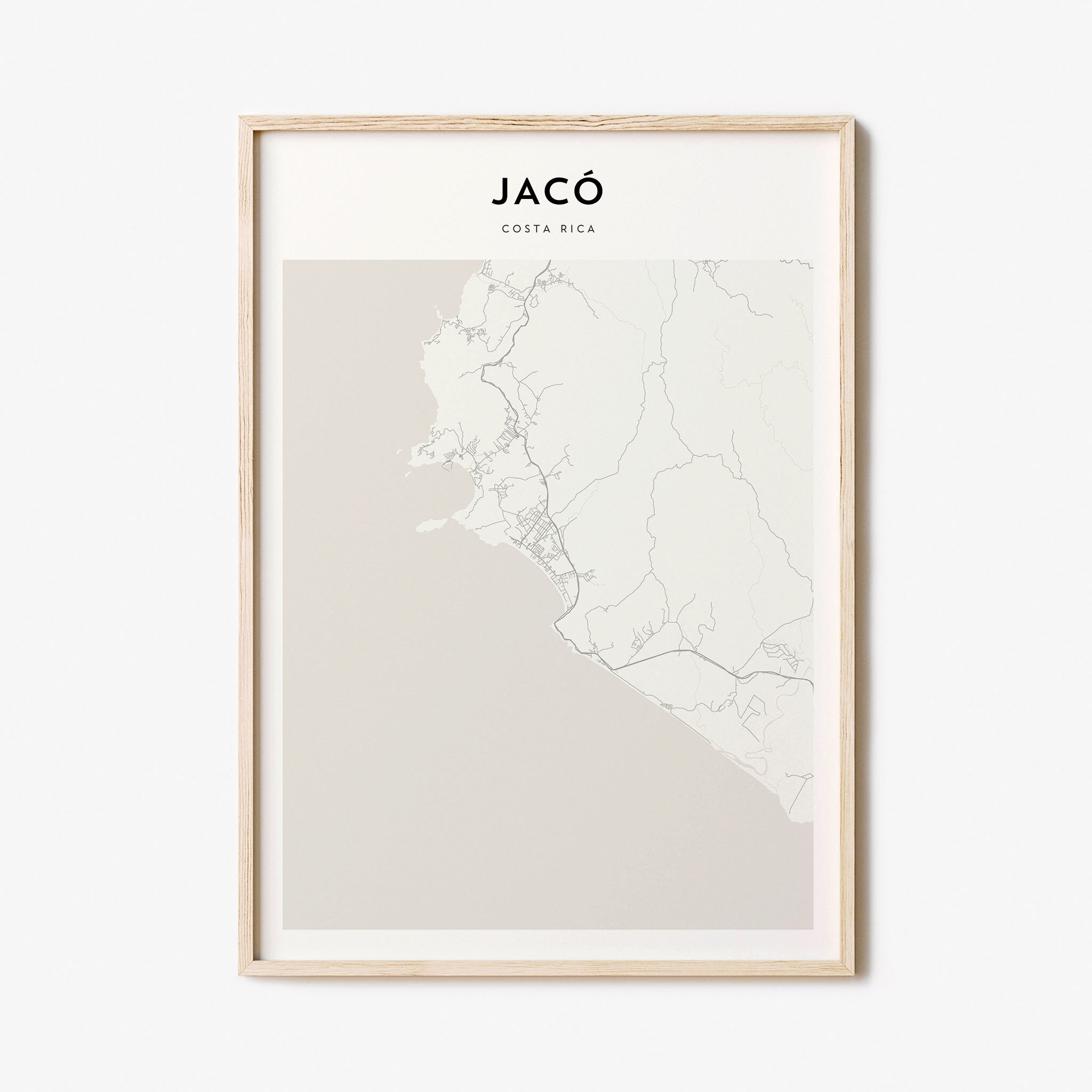 Jaco Map Poster, Jaco Map Print, Jaco Personalized Map Art, Jaco Wall ...