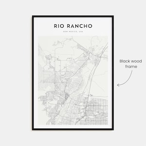 Rio Rancho Map Poster, Rio Rancho Map Print, Rio Rancho Travel Wall Art ...