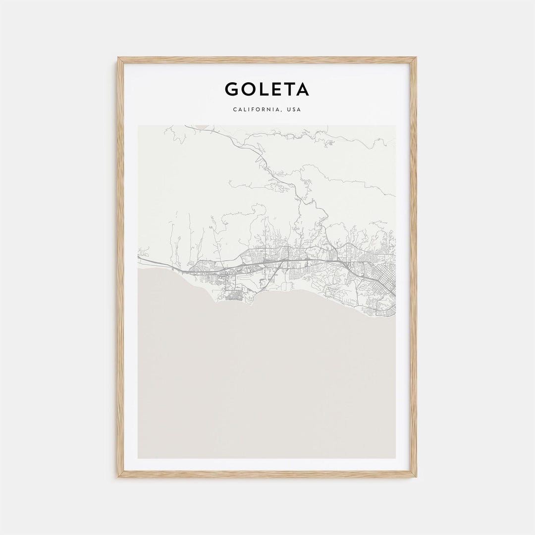 Goleta Map Poster, Goleta Map Print, Goleta Personalized Map Art ...
