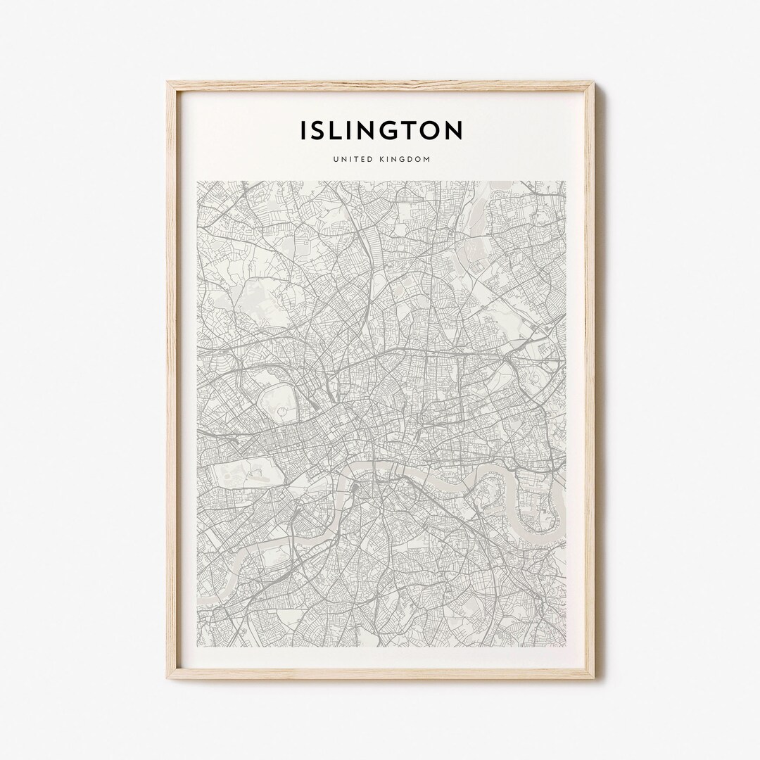 Islington Map Poster, Islington Map Print, Islington Personalized Map ...