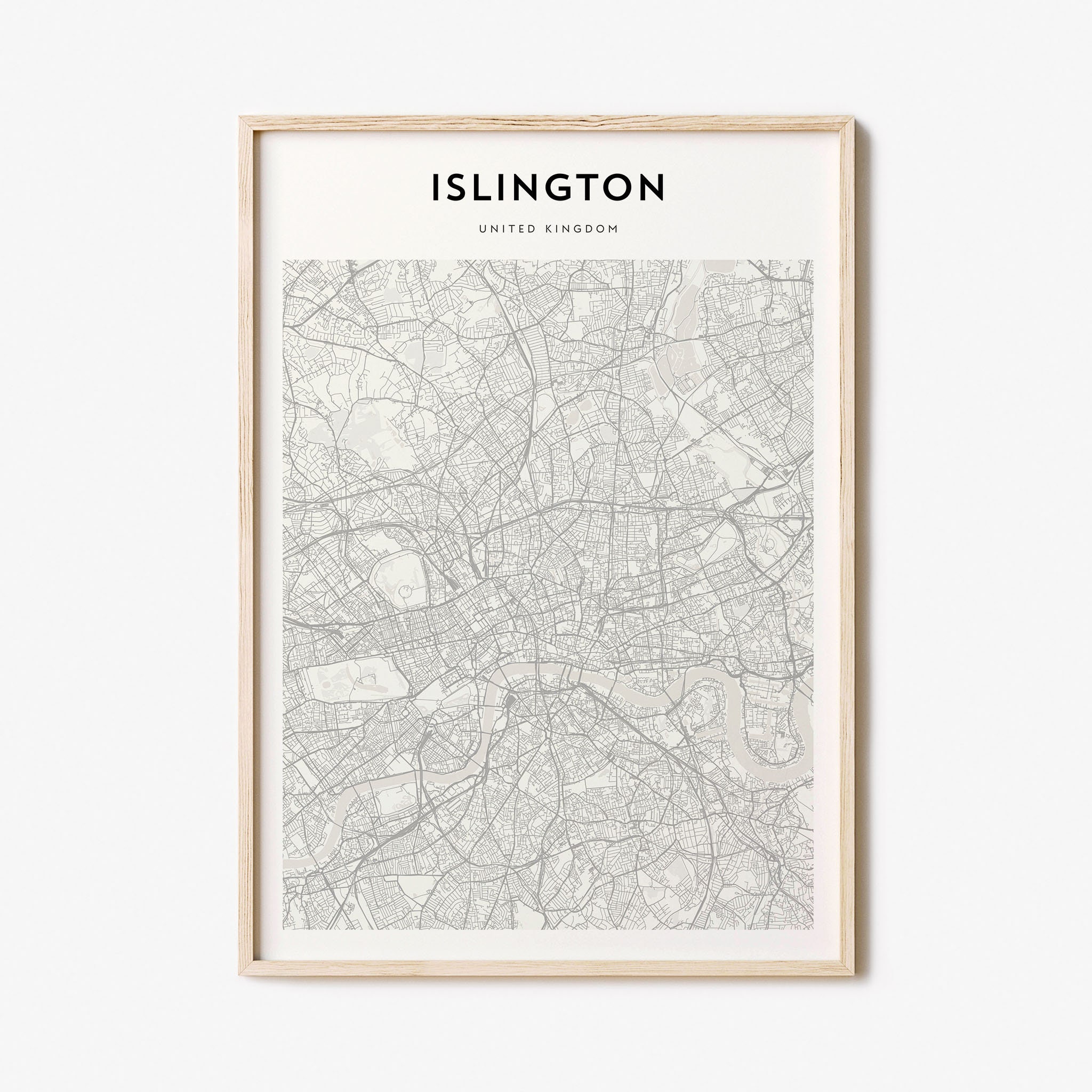 Islington Map Poster, Islington Map Print, Islington Personalized Map ...
