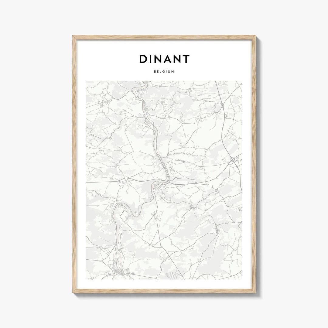 Dinant Map Poster, Dinant Map Print, Dinant Travel Wall Art, Dinant ...