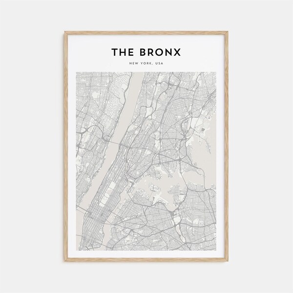 Bronx Map - Etsy