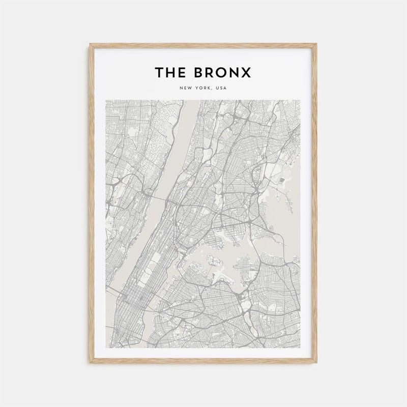 Bronx Map - Etsy