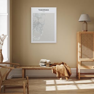 Tamarama Map Poster, Tamarama Map Print, Tamarama Personalized Map Art ...