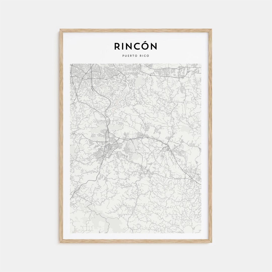 Rincon Map Poster, Rincon Map Print, Rincon Personalized Map Art ...