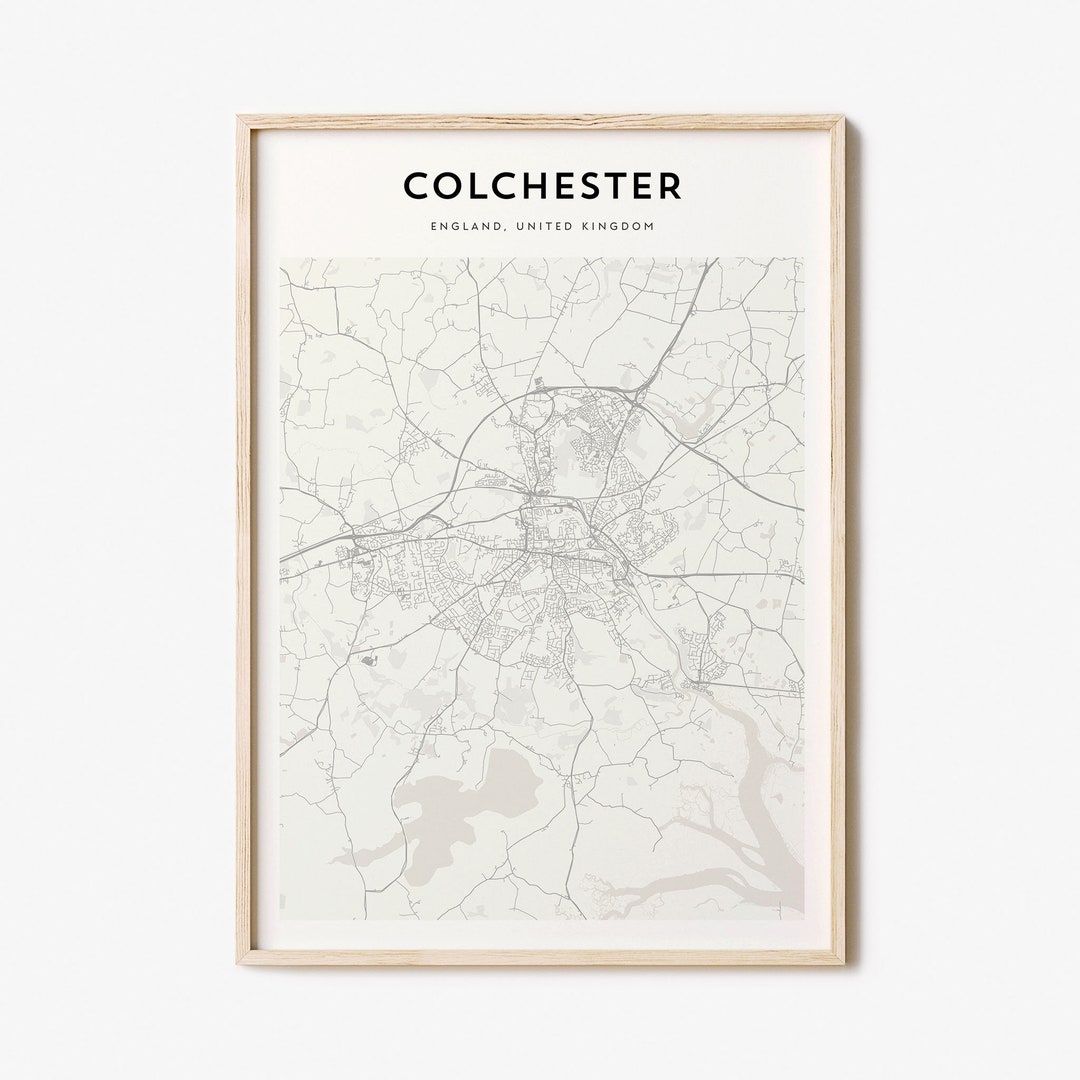Colchester Map Poster, Colchester Map Print, Colchester Personalized ...