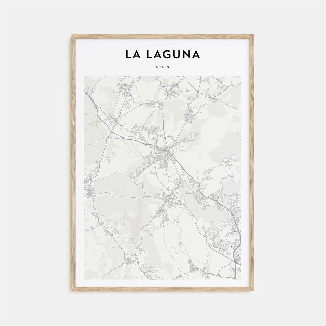 La Laguna Map Poster, La Laguna Map Print, La Laguna Personalized Map ...