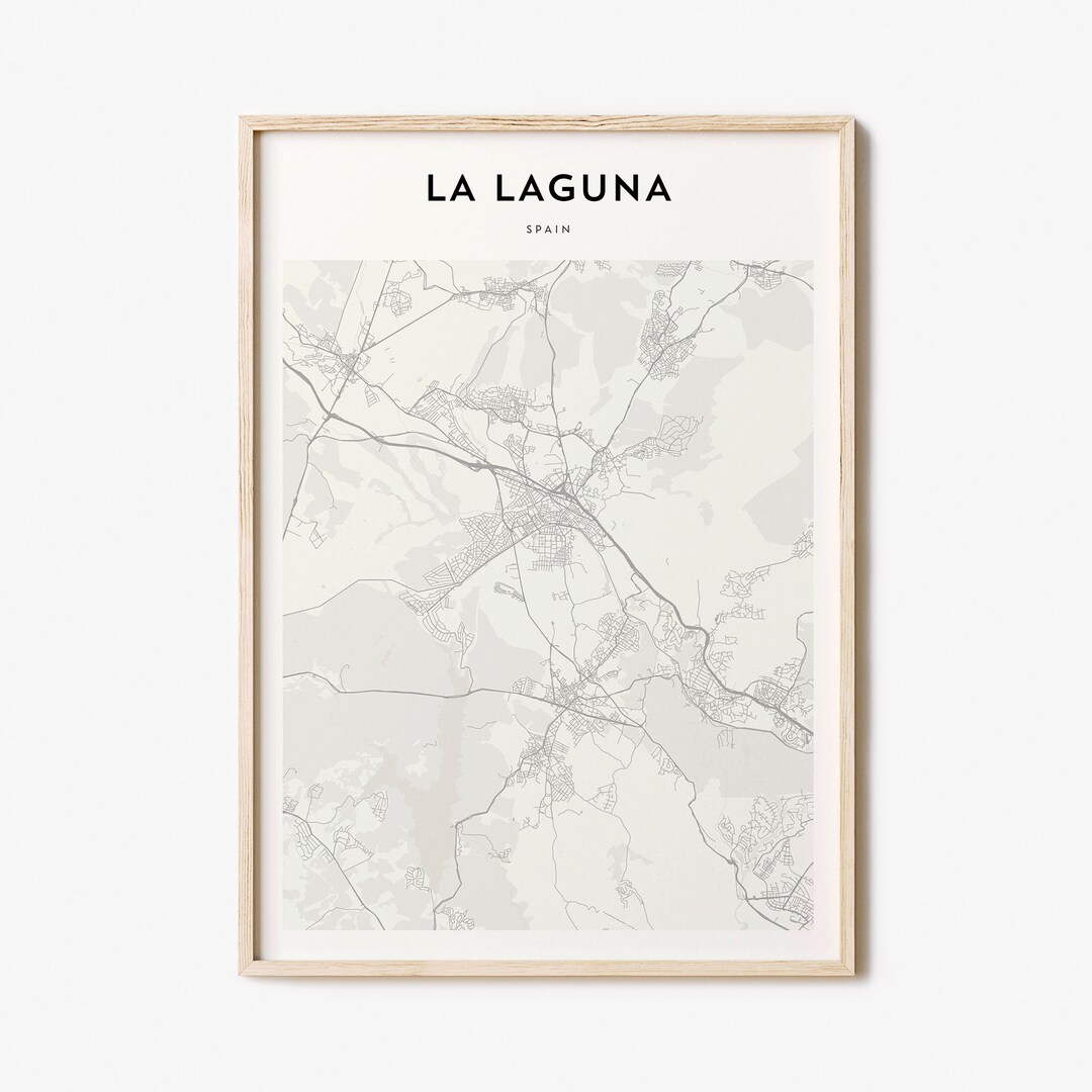La Laguna Map Poster, La Laguna Map Print, La Laguna Personalized Map ...