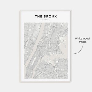 The Bronx Map Poster, the Bronx Map Print, the Bronx Travel Wall Art ...