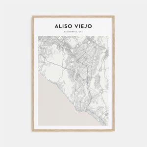 Aliso Viejo Map Poster, Aliso Viejo Map Print, Aliso Viejo Travel Wall Art, Aliso Viejo ...