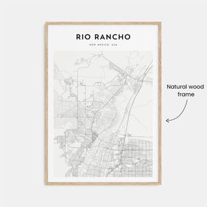 Rio Rancho Map Poster, Rio Rancho Map Print, Rio Rancho Travel Wall Art ...