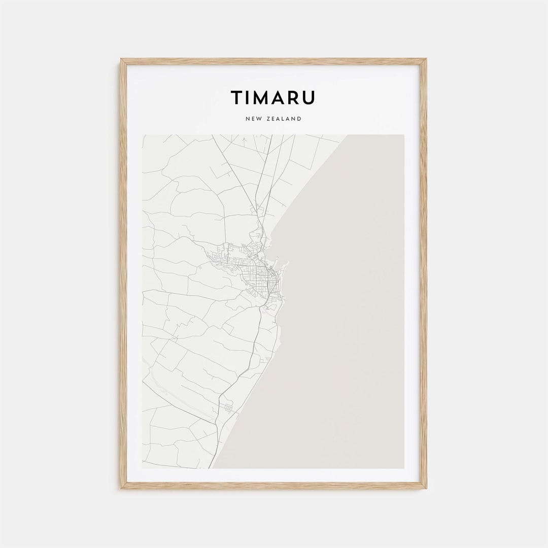 Timaru Map Poster, Timaru Map Print, Timaru Travel Wall Art, Timaru ...
