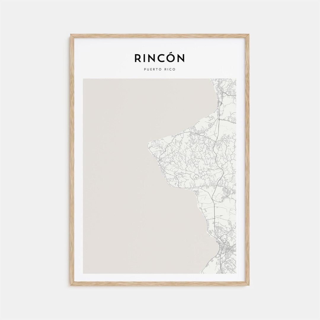 Rincon Map Poster, Rincon Map Print, Rincon Travel Wall Art, Rincon ...
