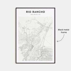 Rio Rancho Map Poster, Rio Rancho Map Print, Rio Rancho Personalized ...