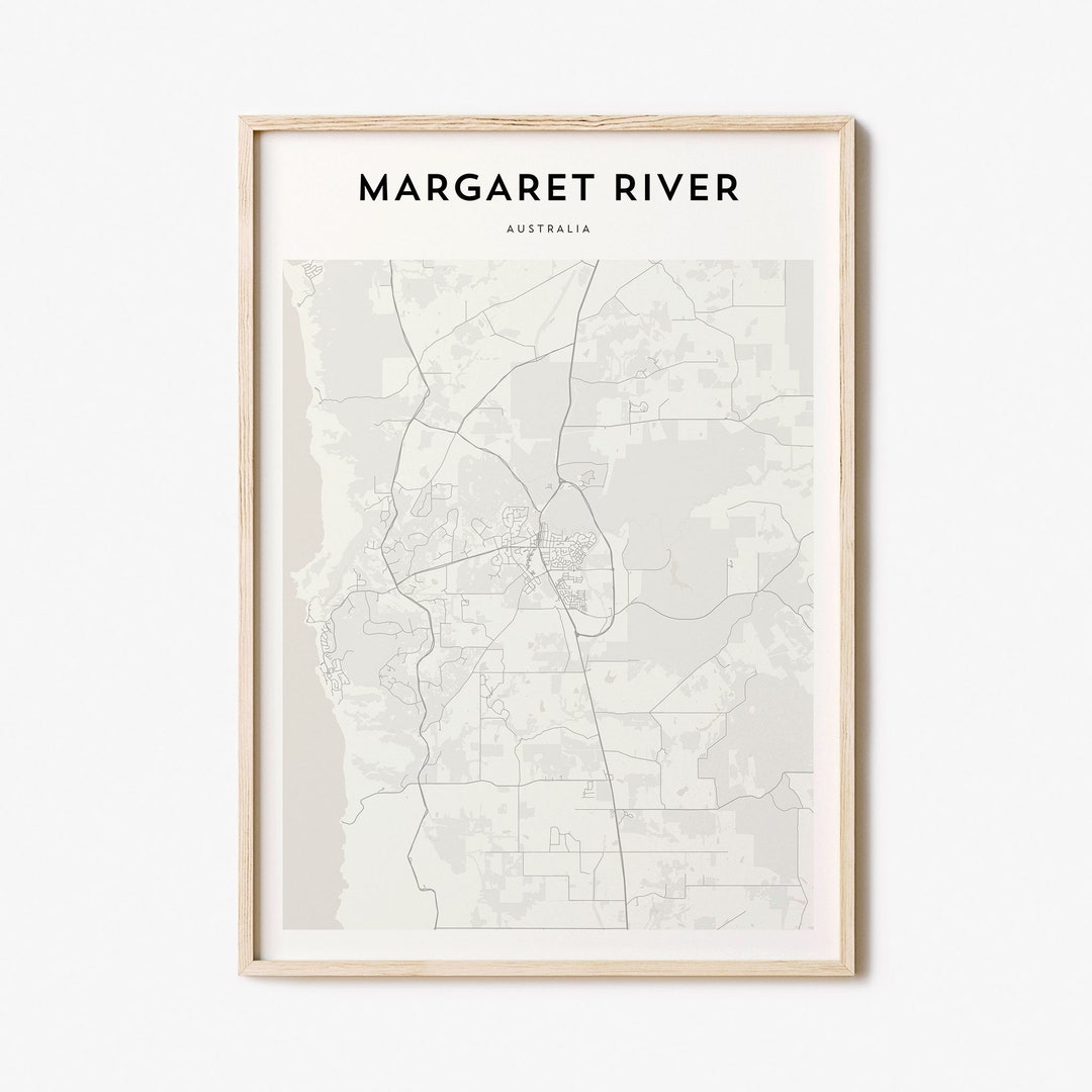 Margaret River Map Poster, Margaret River Map Print, Margaret River ...