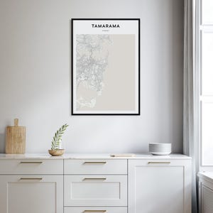 Tamarama Map Poster, Tamarama Map Print, Tamarama Personalized Map Art ...