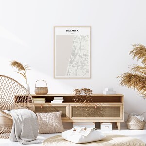 Netanya Map Poster, Netanya Map Print, Netanya Personalized Map Art ...