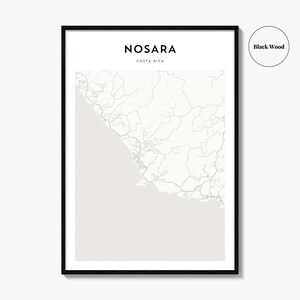 Nosara Map Poster, Nosara Map Print, Nosara Travel Wall Art, Nosara ...