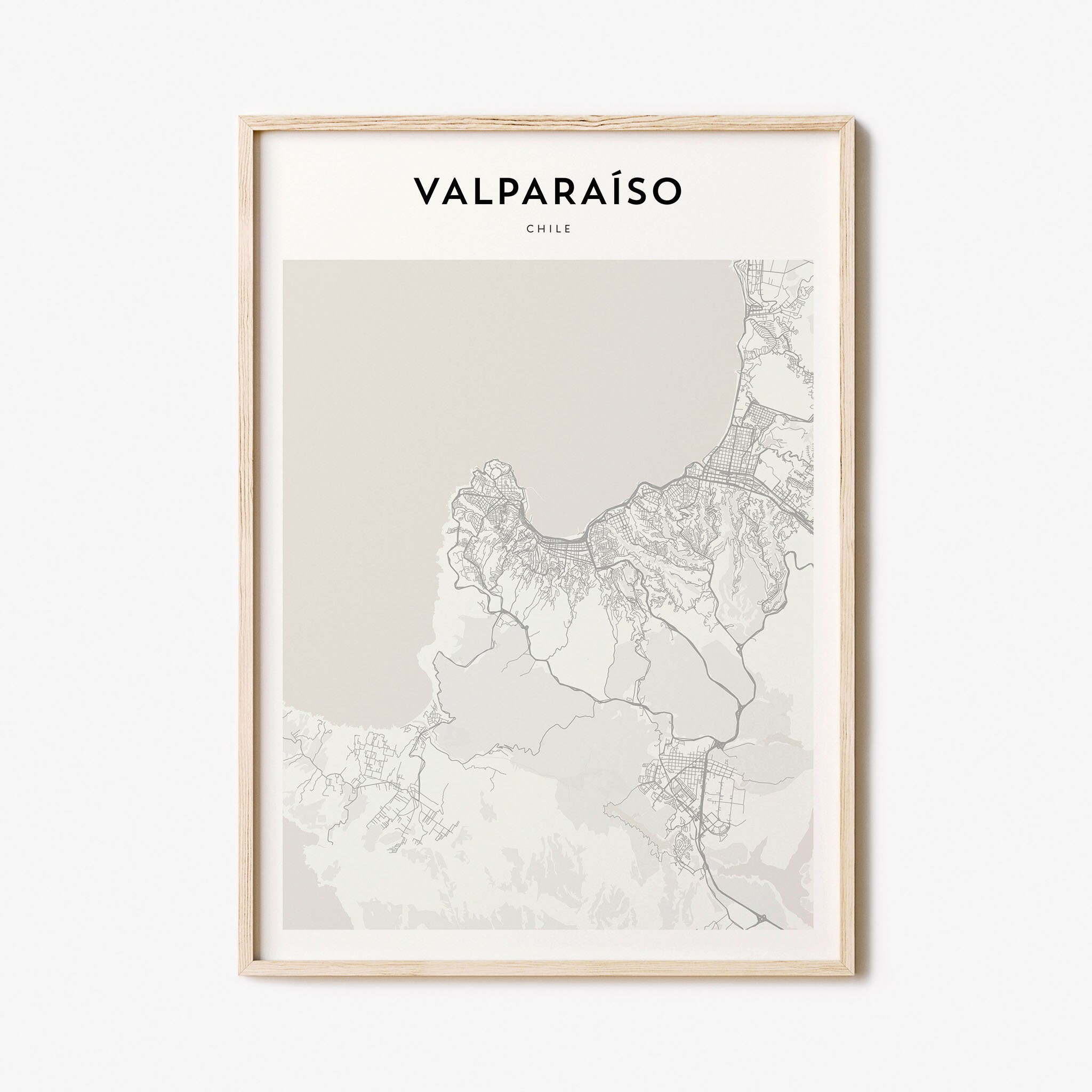 Valparaiso Map Poster, Valparaiso Map Print, Valparaiso Personalized ...