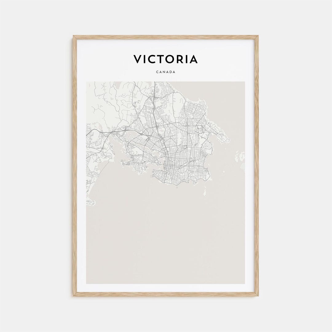 Victoria Map Poster, Victoria Map Print, Victoria Travel Wall Art ...