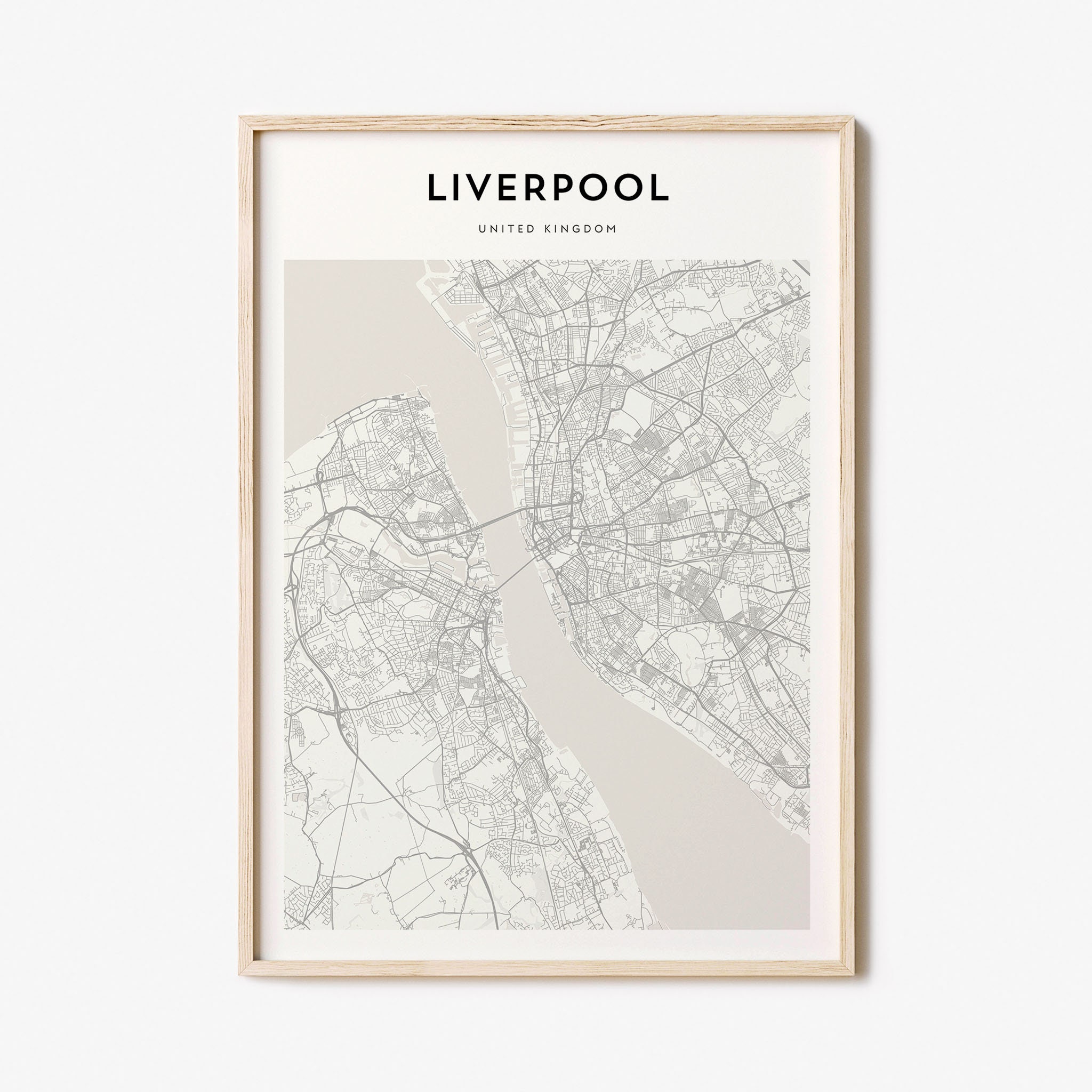 Liverpool Map Poster, Liverpool Map Print, Liverpool Personalized Map ...