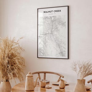 Walnut Creek Map Poster, Walnut Creek Map Print, Walnut Creek Travel ...