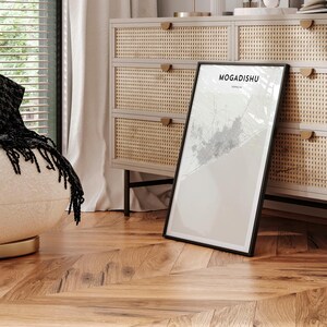 Mogadishu Map Poster, Mogadishu Map Print, Mogadishu Travel Wall Art ...