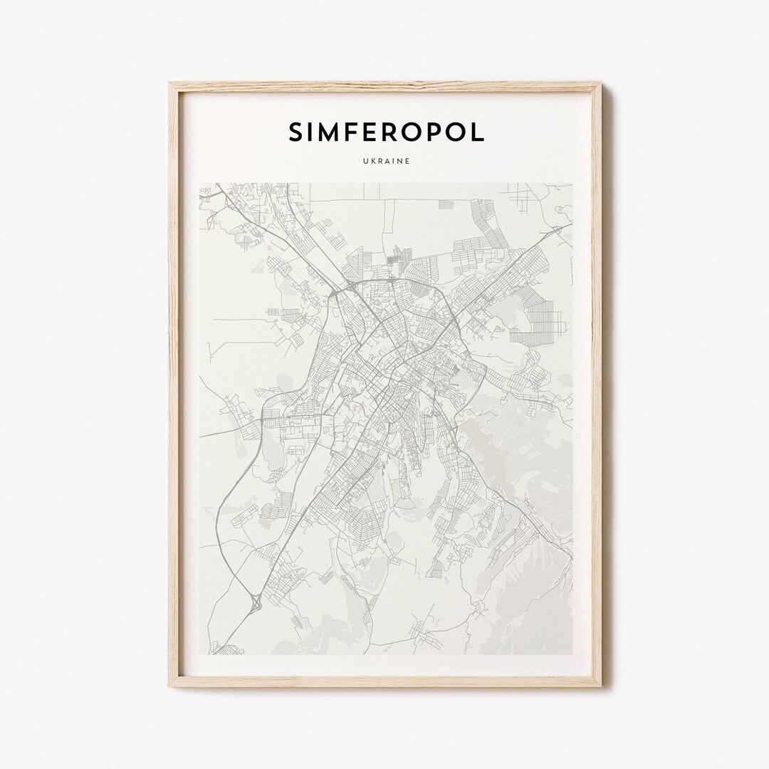 Simferopol Map Poster, Simferopol Map Print, Simferopol Personalized ...