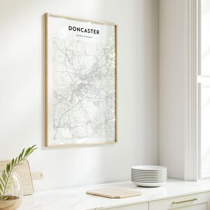 Doncaster Map Poster, Doncaster Map Print, Doncaster Travel Wall Art ...