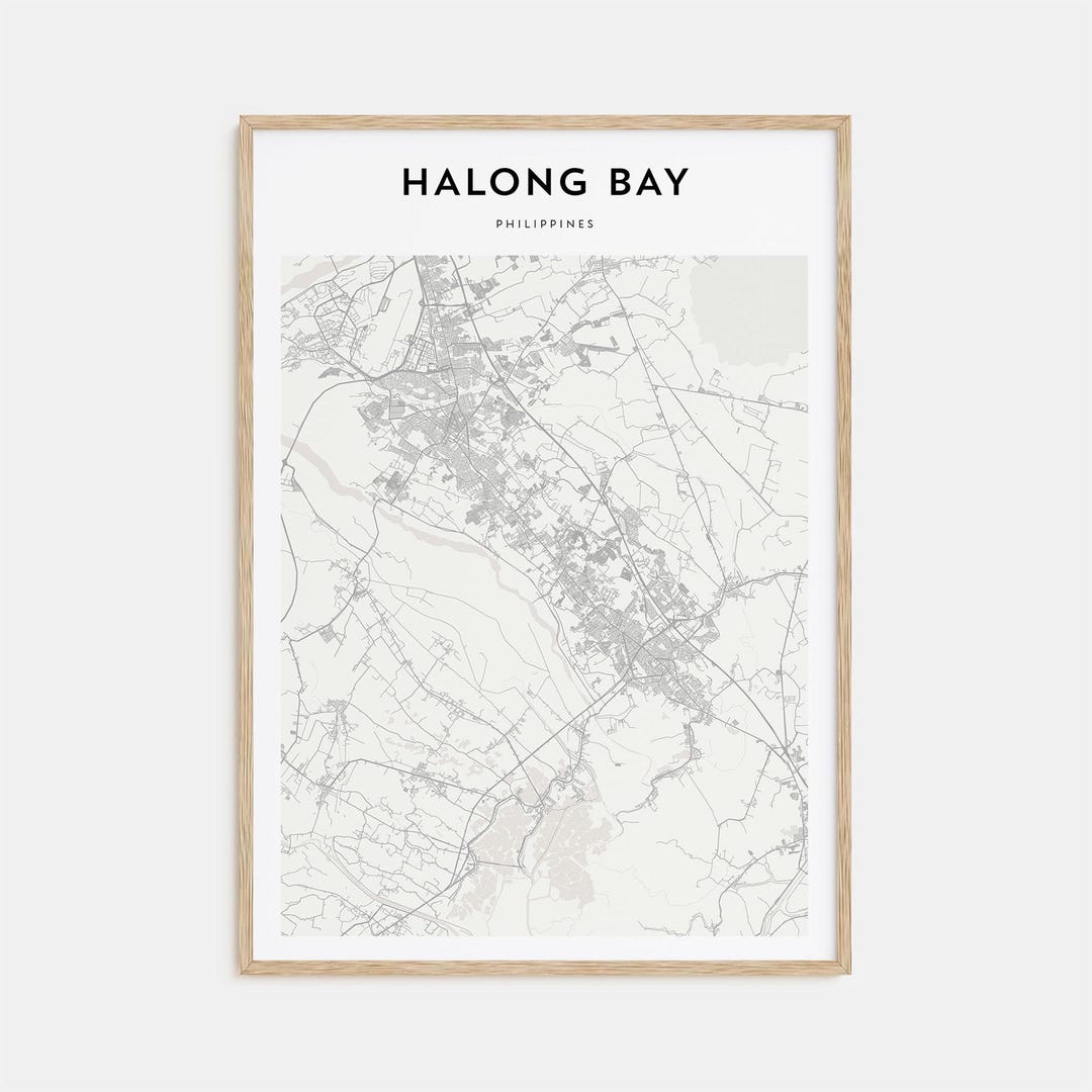 Halong Bay Map Poster, Halong Bay Map Print, Halong Bay Personalized ...