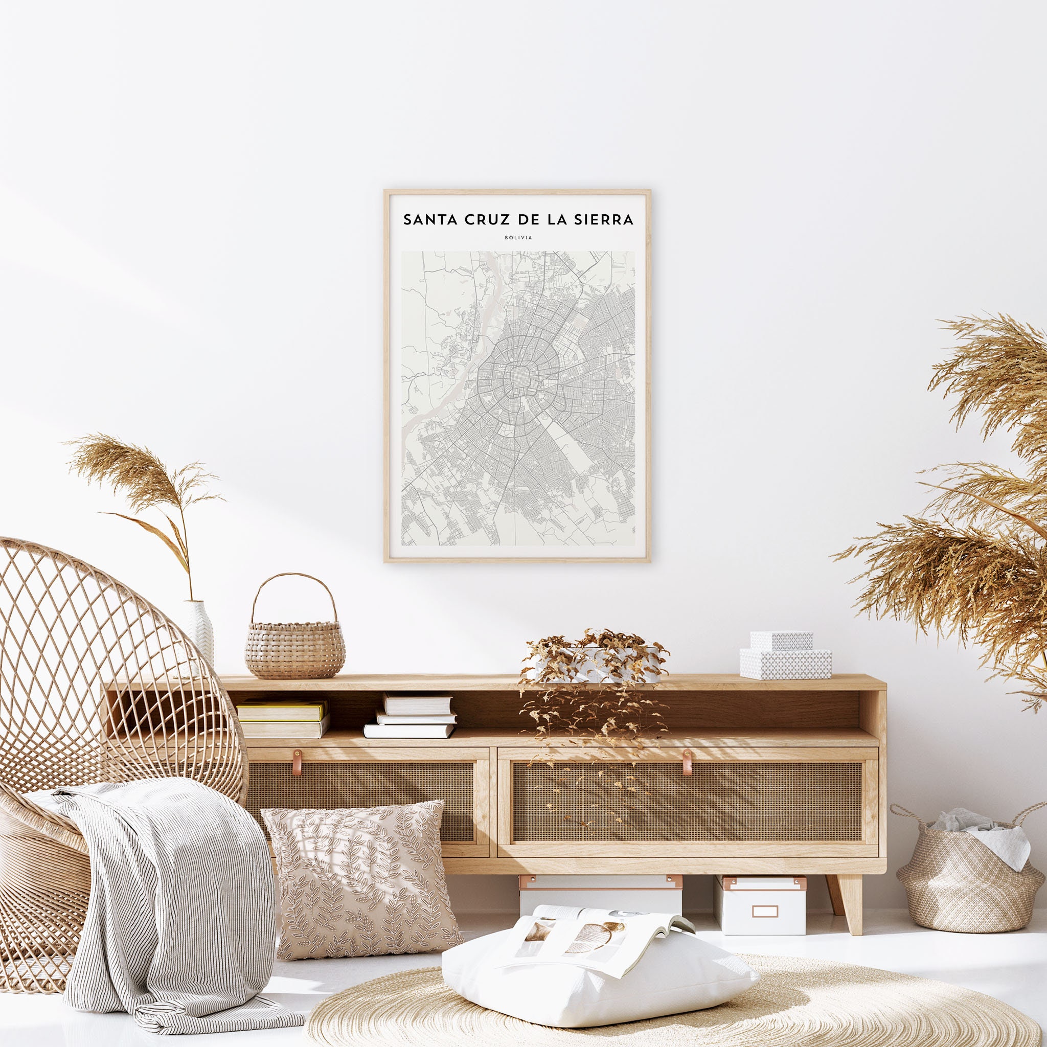 Santa Cruz De La Sierra Map Poster, Santa Cruz De La Sierra Map Print ...