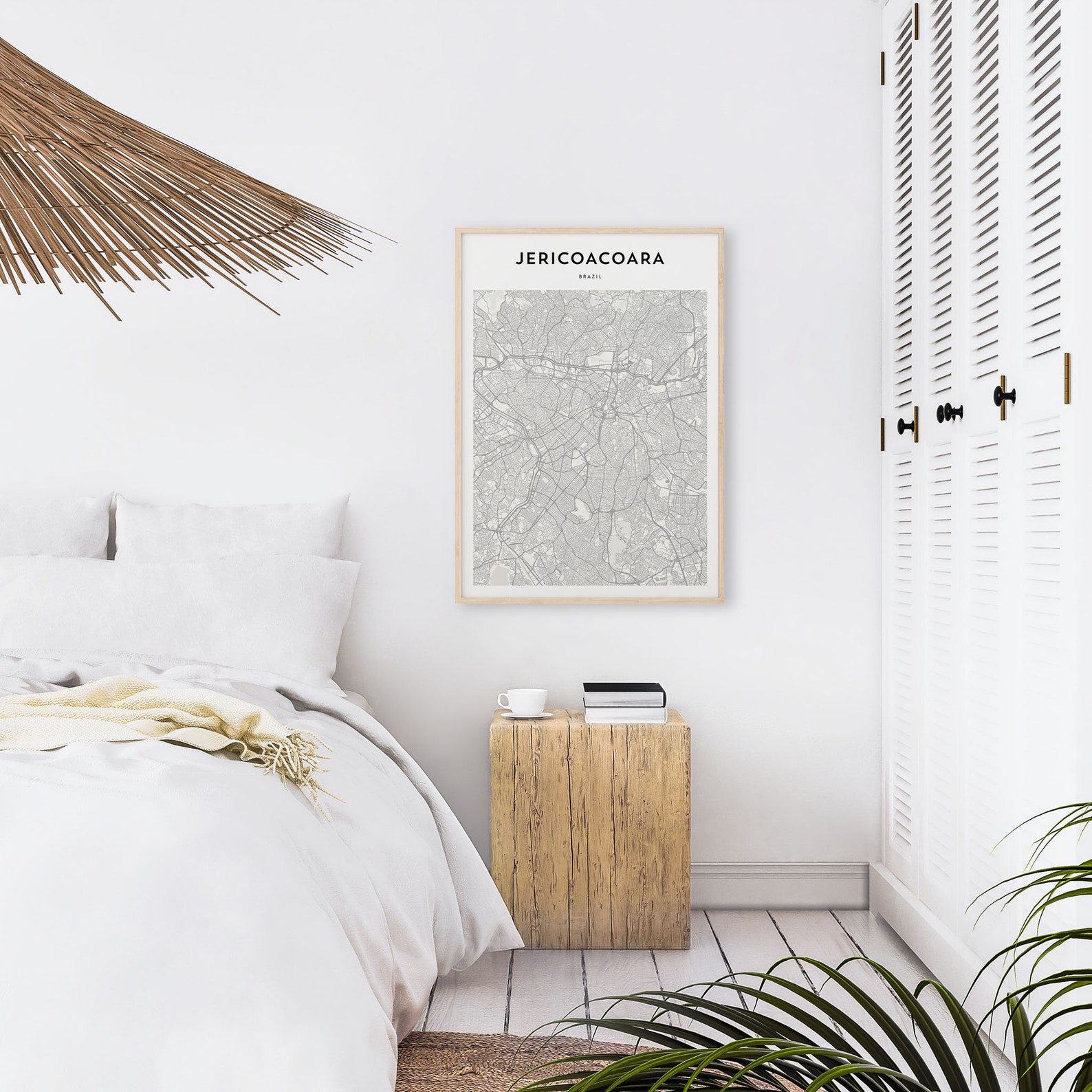 Jericoacoara Map Poster, Jericoacoara Map Print, Jericoacoara ...