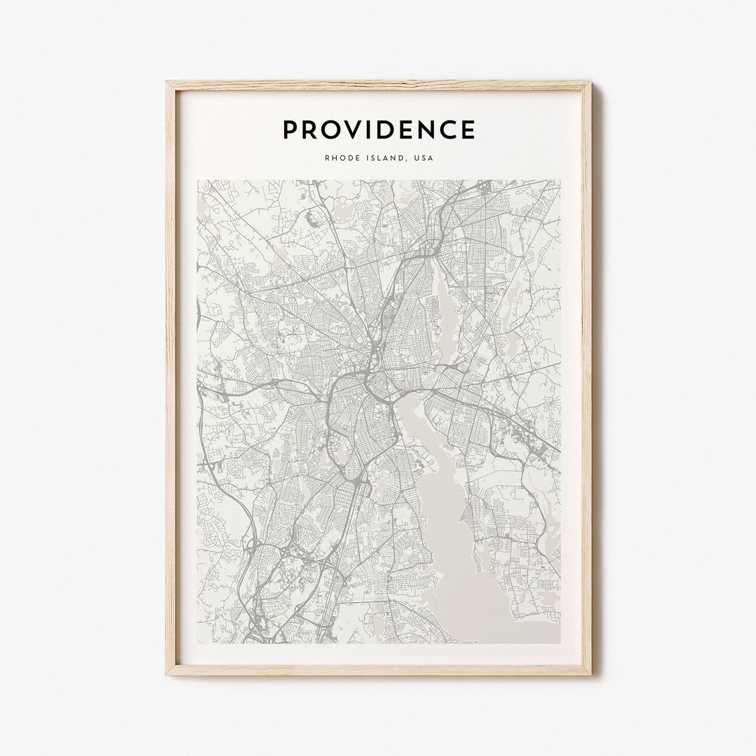 Providence Map Poster, Providence Map Print, Providence Personalized ...