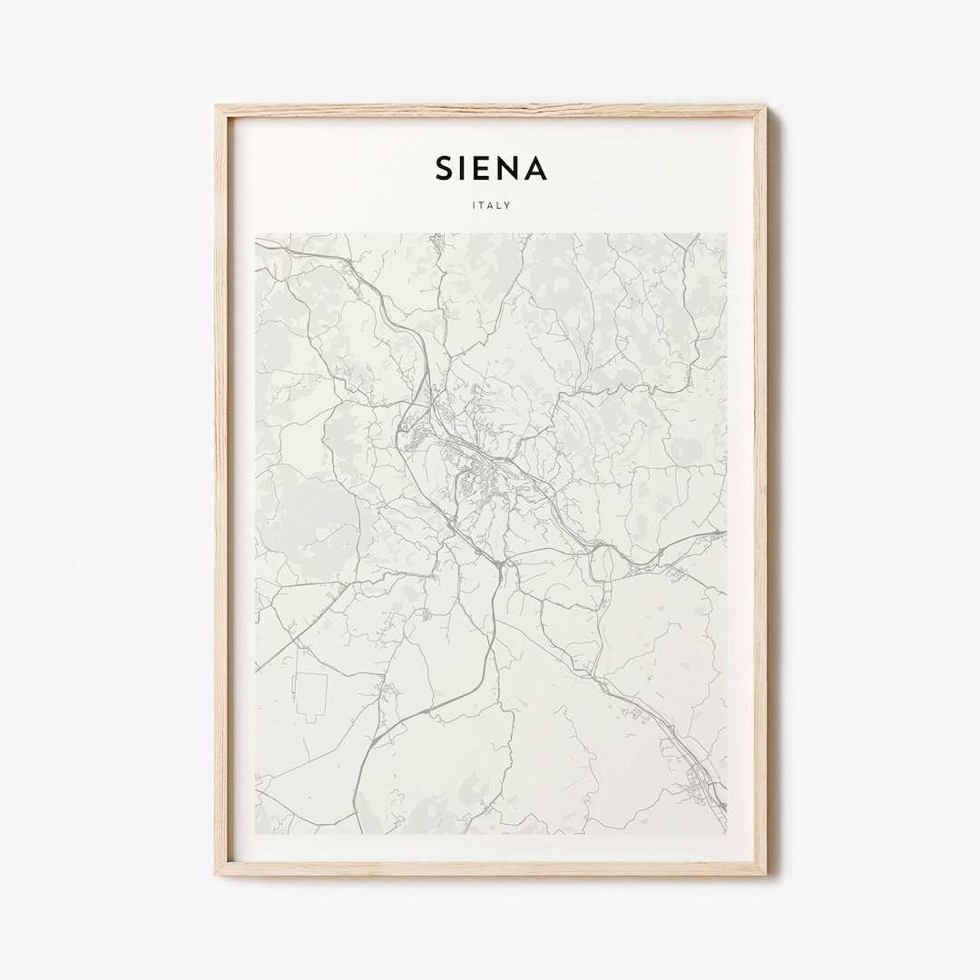 Siena Map Poster, Siena Map Print, Siena Personalized Map Art, Siena ...