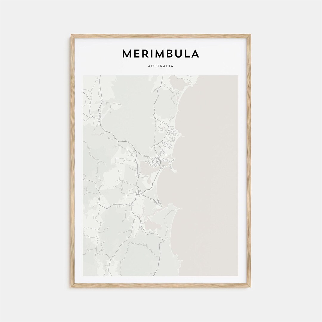 Merimbula Map Poster, Merimbula Map Print, Merimbula Personalized Map ...