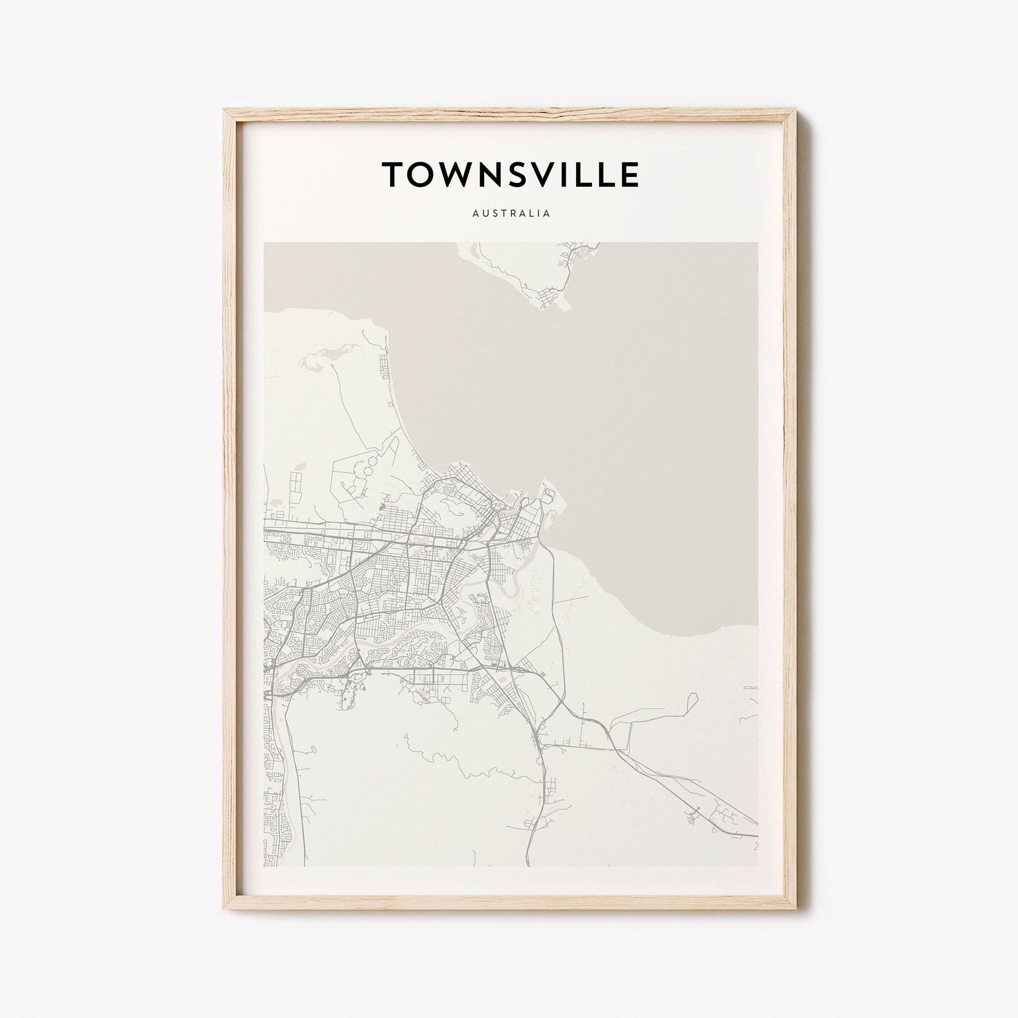 Townsville Map Poster, Townsville Map Print, Townsville Personalized ...