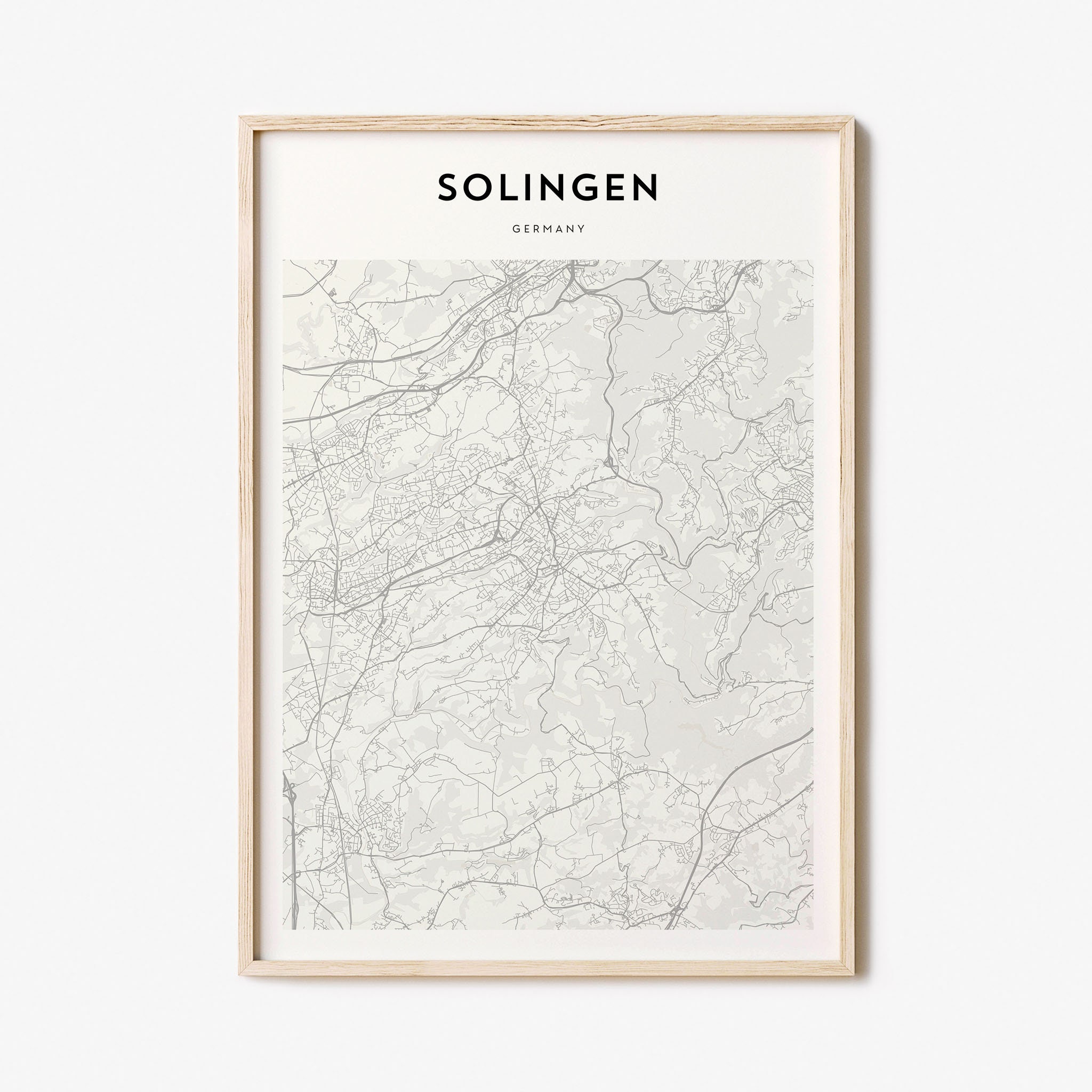 Solingen Map Poster, Solingen Map Print, Solingen Personalized Map Art ...