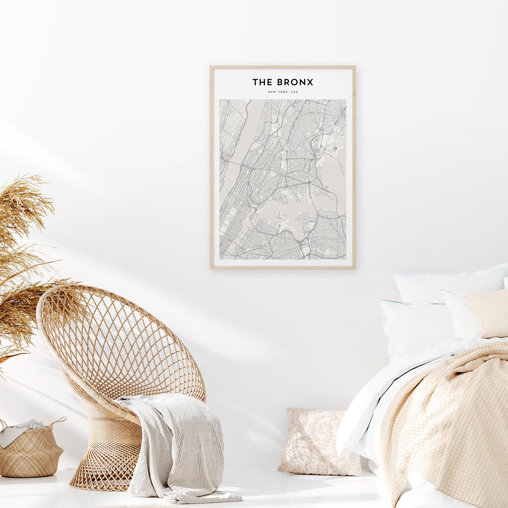 The Bronx Map Poster, the Bronx Map Print, the Bronx Personalized Map Art, the Bronx Wall Art ...